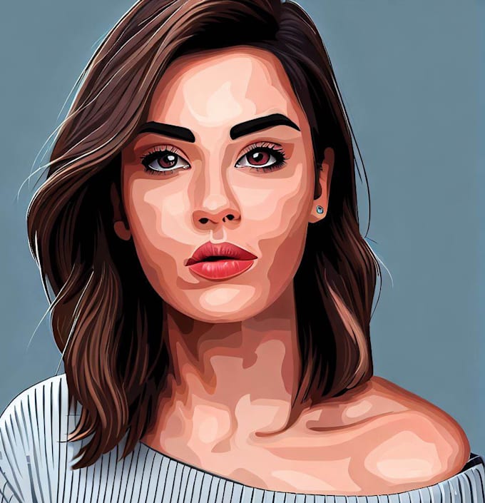 Make high quality vector portraits by Leximclaughlin | Fiverr