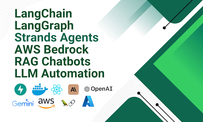 Offer ai agents and chatbots with langchain, langgraph, n8n by Endevsols | Fiverr