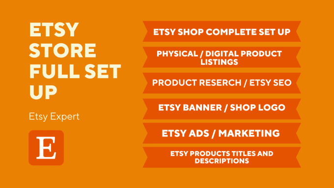 Set Up Your Etsy Shop From Scratch List Your Products Full Set Up