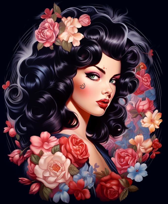 Do Hot Pin Up Girl Illustration By Funekantlokw Fiverr