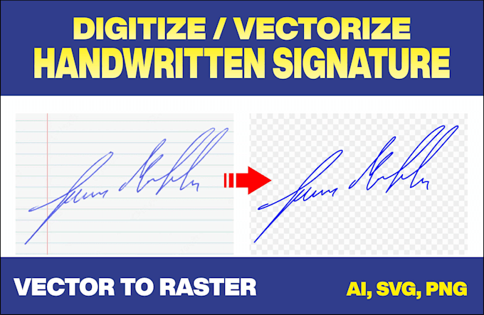 Change your signature image to vector format in 30 mins by ...