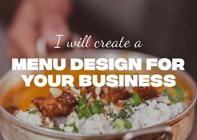 Design a beautiful and editable menu for your business by Ash_wrld | Fiverr