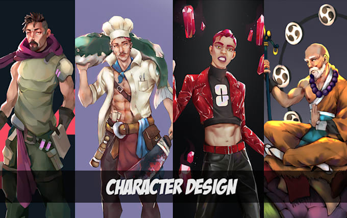 Make character designs, illustrations, personalized fanart by Thorart ...