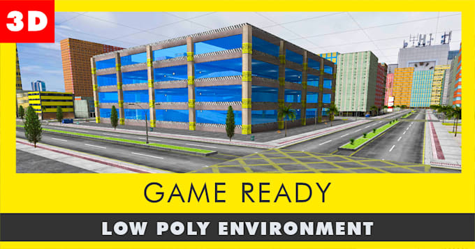 Create 3d low poly game ready environment for unity in maya by ...