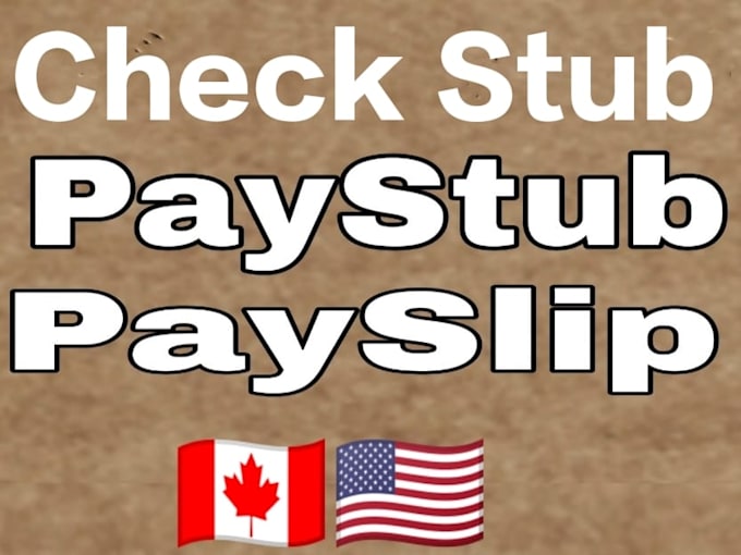 Create check stub, patstub, pay stub and payslip by Alihadi000 | Fiverr