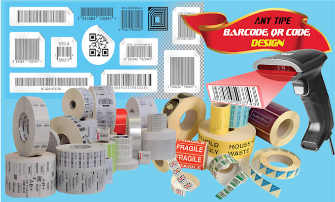 Create any barcode, qr code, and qr code label, by Hanuzzaman | Fiverr