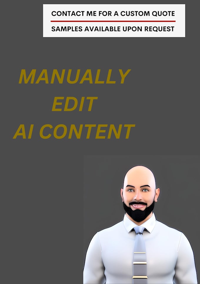 Manual editing and paraphrasing of ai content by Aliraza98788 | Fiverr
