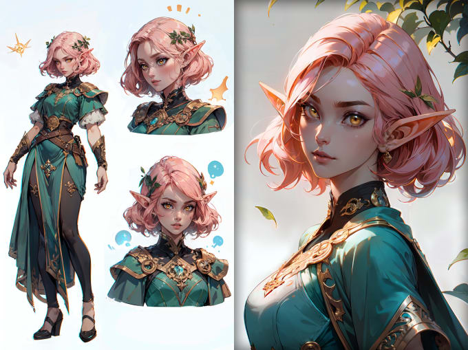 Make awesome concept art, character design using ai and fix them by ...