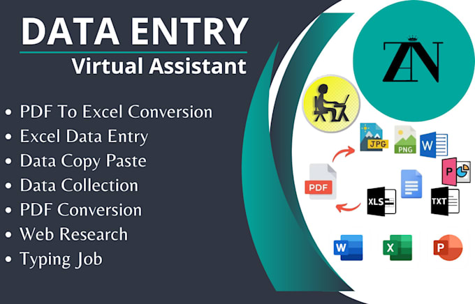 Be Data Entry Microsoft Excel File Conversion Copy Paste Virtual