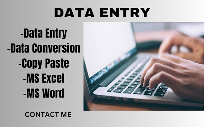 Do accurate data entry, excel work, copy paste by Exoticking123 | Fiverr