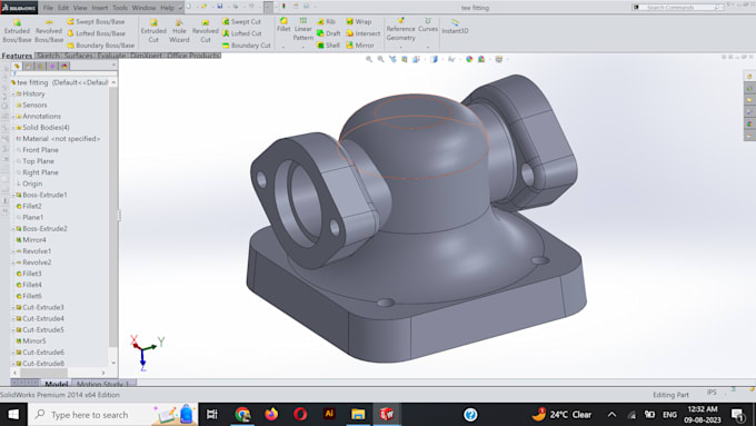 Create professional 3d models and assemblies in solidworks by ...