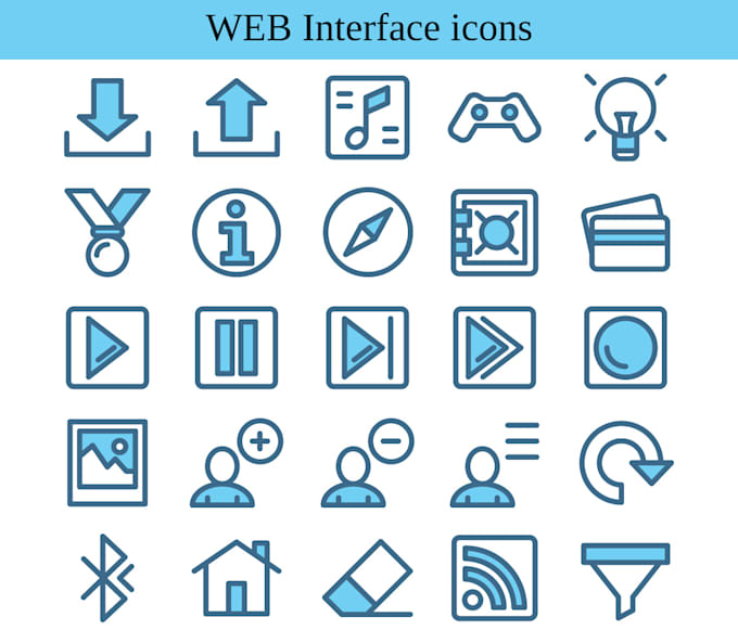 Design unique and best custom line icons asap by Isaacashton | Fiverr
