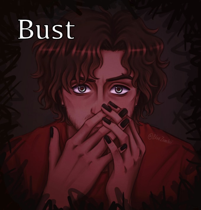 Draw fully rendered character illustration by Bluezombii | Fiverr