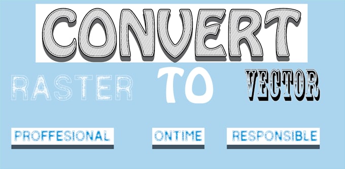 Raster to vector convert by Zahidbst | Fiverr