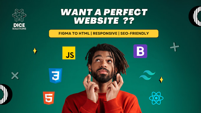 Convert Figma Xd To Html With Bootstrap Tailwind Css React By Dicesolutions Fiverr
