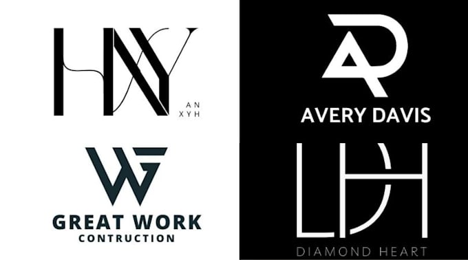 Creative initials logo for personal branding by Othmane1995 | Fiverr