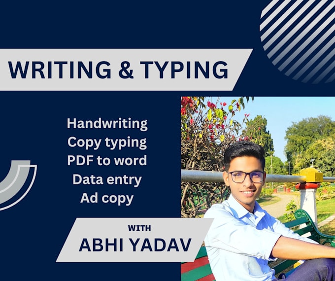 Do handwriting, copy writing, pdf to word by Abhi_yadu1c | Fiverr