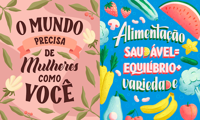 Draw an amazing hand lettering for you by Gracielarozza | Fiverr