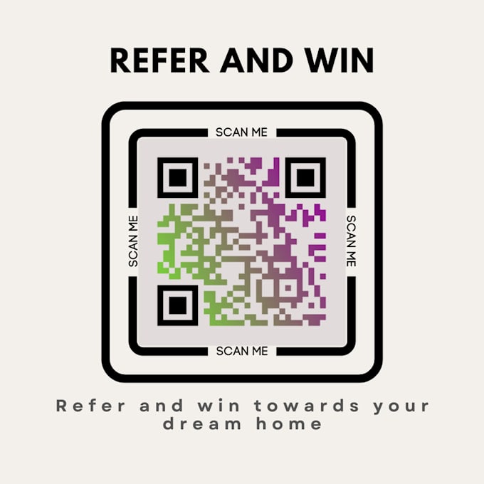 Design qr code sticker card with call to action text by Semaphores | Fiverr