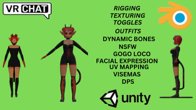 Do 3d Vrchat Avatar Vrchat Avatar Vrc Vrc Character Nsfw Furry By Vrprof Fiverr