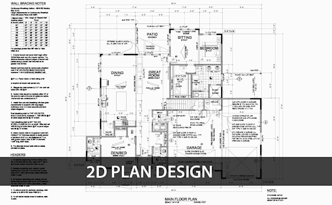 Create 2d floor plan, autocad drawings, pdf to autocad and photoshop render