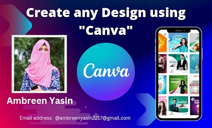 Create any design using canva by Ambreen_yasin | Fiverr