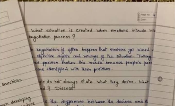 Do handwritten assignment work in english and urdu by Af_handwritten ...