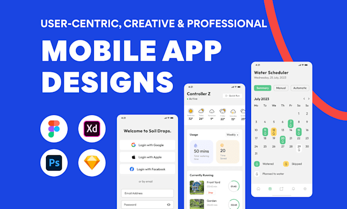 Design user centric mobile app design ui ux design in figma by Samatodedara | Fiverr