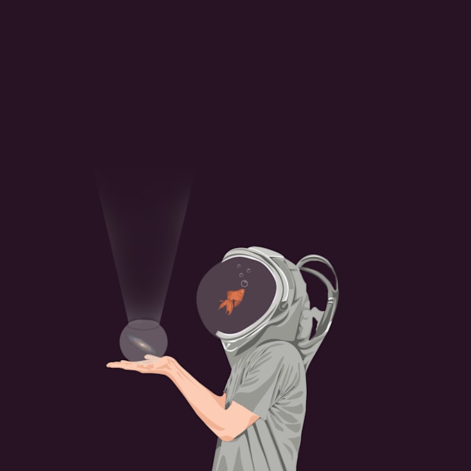 Create vector manipulation as illustration using photoshop by ...