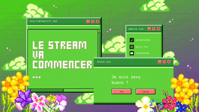 Make an intro scene for streaming intro twitch pixel art by Speedusingg ...