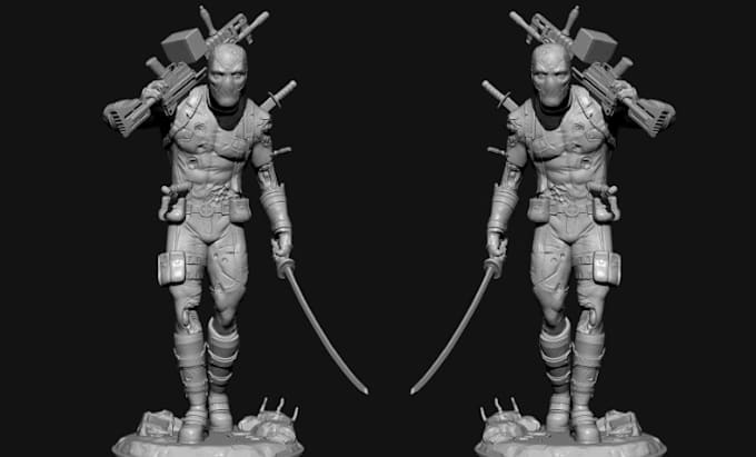 Sculpt 3d model, anime figurine, 3d miniatures for 3d printing on ...