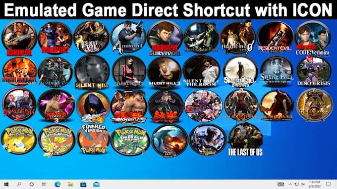 Create game shortcuts with icons for emulated games on windows by Anafe ...