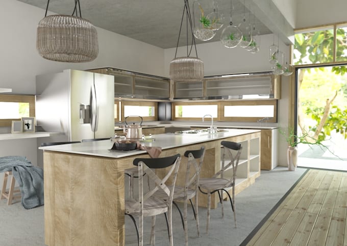 Create realistic interior archviz with 3ds max and blender by Mvulenimnisi | Fiverr