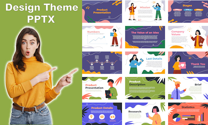 Design power point templates and slides themes by Aliredat | Fiverr