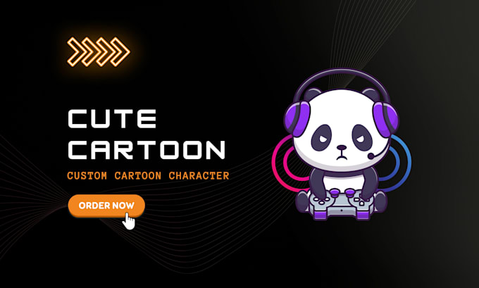 Draw cute cartoon character mascot logo design by My_artisry | Fiverr