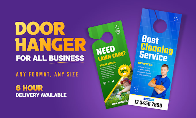 Do premium door hanger flyer design for any business by Rakibur_designs ...