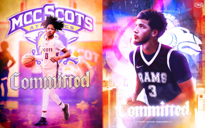 Create a fire sports commitment poster for you by Chasebucketz | Fiverr
