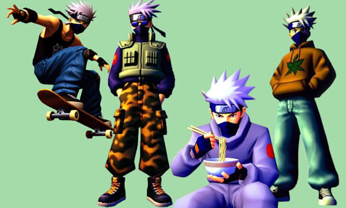 Create retro 3d low poly model in ps1 psx n64 style look rig animate it ...