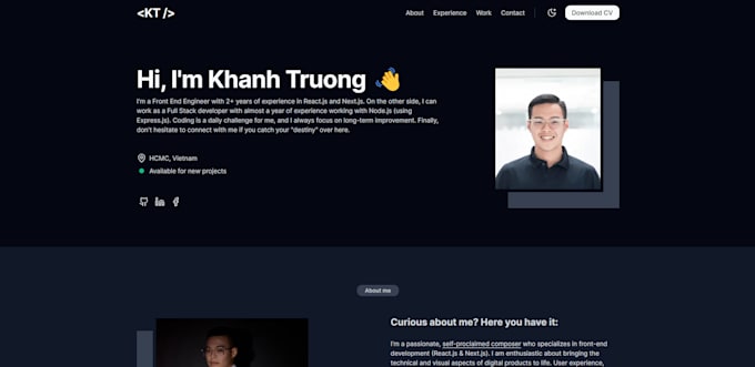 Build web with nextjs and an seo optimized landing page by Khanh_fe ...