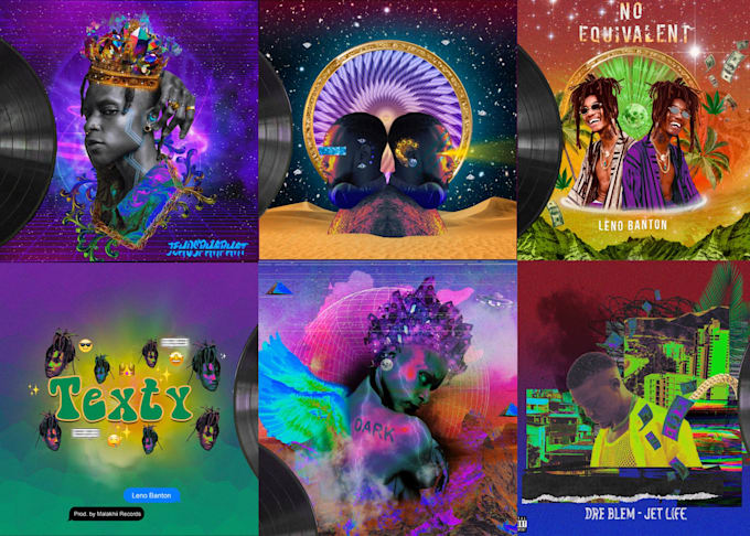 Design colorful album and song cover by Creativepowerrr | Fiverr