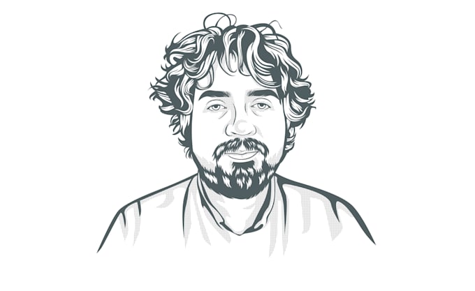 Draw your line art portrait in my authentic style by Ojikojik | Fiverr