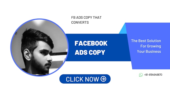 Do facebook ad copy by Ash_gill123 | Fiverr