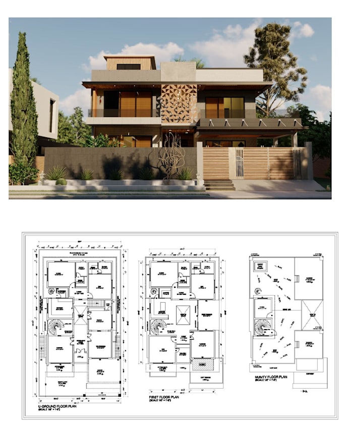 Draw professional autocad plans 2d and 3d by Pehsan_autocad | Fiverr