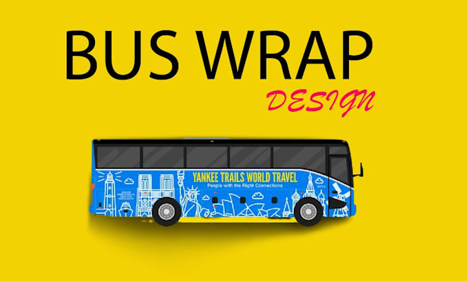 Design unique bus wrap for you by Aamirinnocent | Fiverr