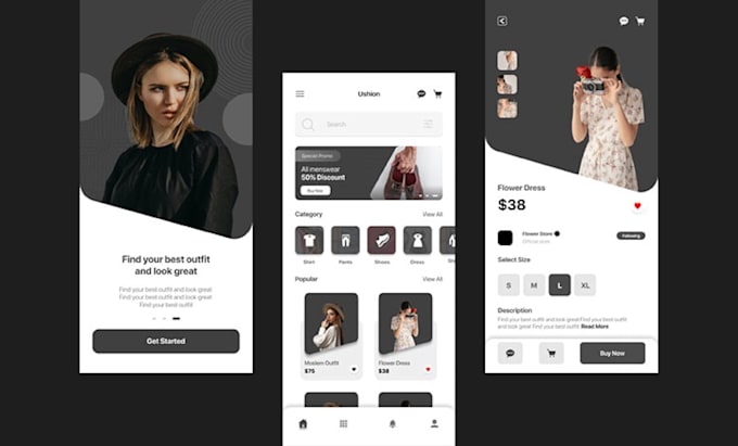 Do ui ux design, website, dashboard, mobile app ui ux design by Fawad_m | Fiverr