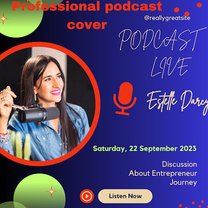 Degin beautiful podcast cover art by Shivshankar731 | Fiverr