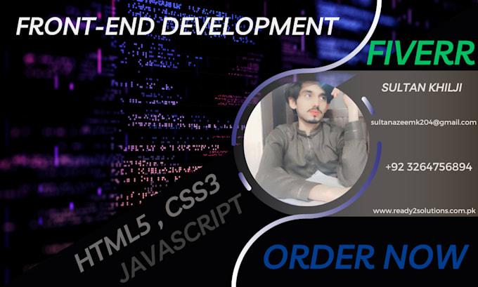 Be Your Front End Web Developer Using Htmlcss Bootstrap By Sultankhilji Fiverr