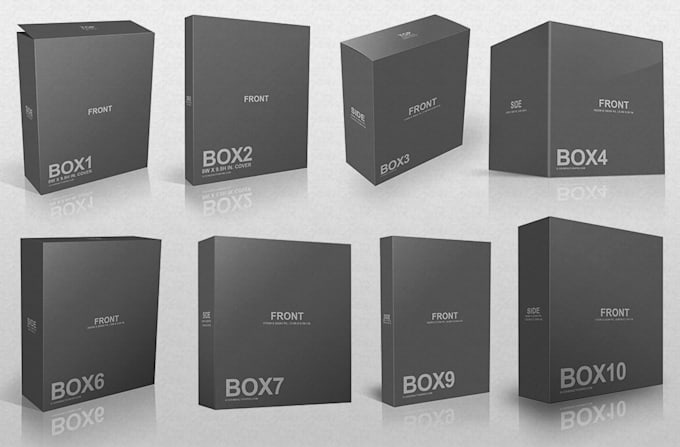 Do a 3d box for your product by Alinaserv | Fiverr