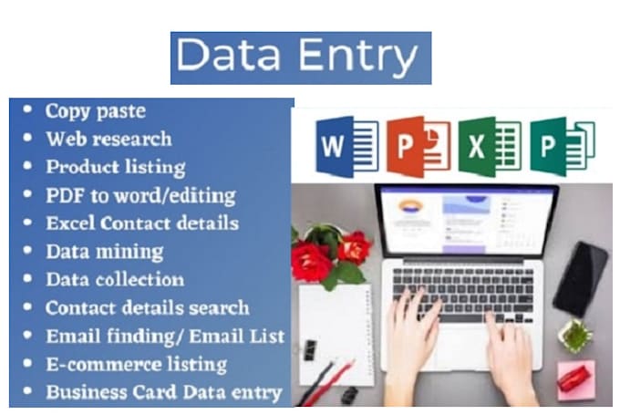 Do data entry file conversations email and photo editing by Meharan1992 ...