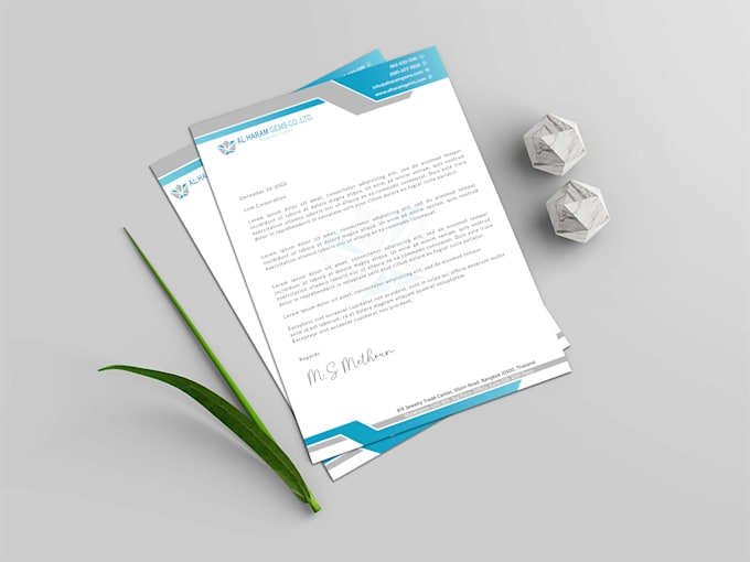 Design professional letterhead in editable ms word format by Msmethoun ...